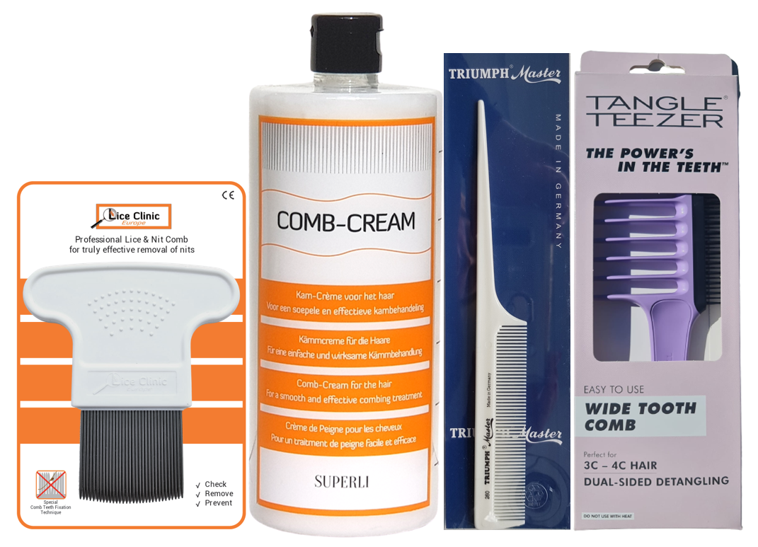 Comb Kit Coily: Designed for Coily Hair | Lice Clinic Europe